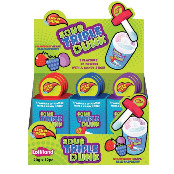Toy Sour Triple Dunk 24g X 12 Units | Remas Distributions Pty Ltd