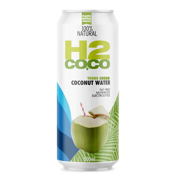 H2COCO Pure Coconut Water 500ml X 12 Cans | Remas Distributions Pty Ltd