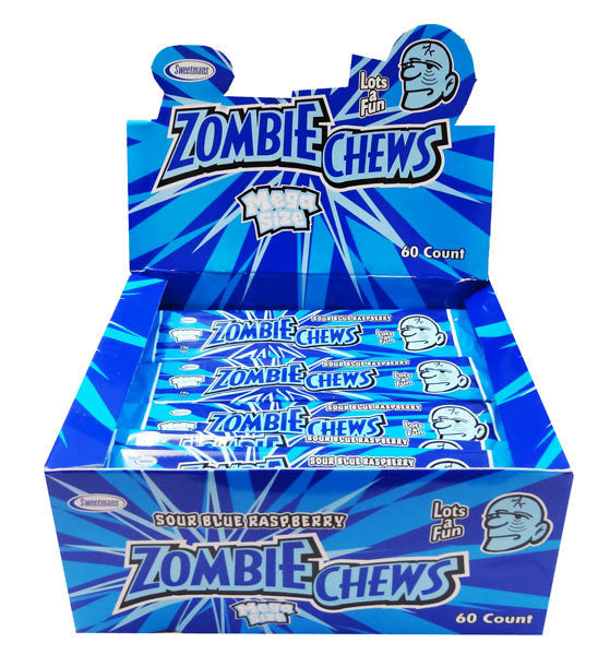 Zombie Chews Blue Raspberry 28g x 72 units | Remas Distributions Pty Ltd